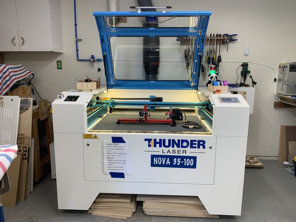 PiBurn Grip laser rotary and Thunder Laser getting started guide ...